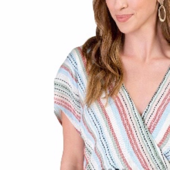 Francesca's Collections | Pants & Jumpsuits | Nora Textures Stripe ...